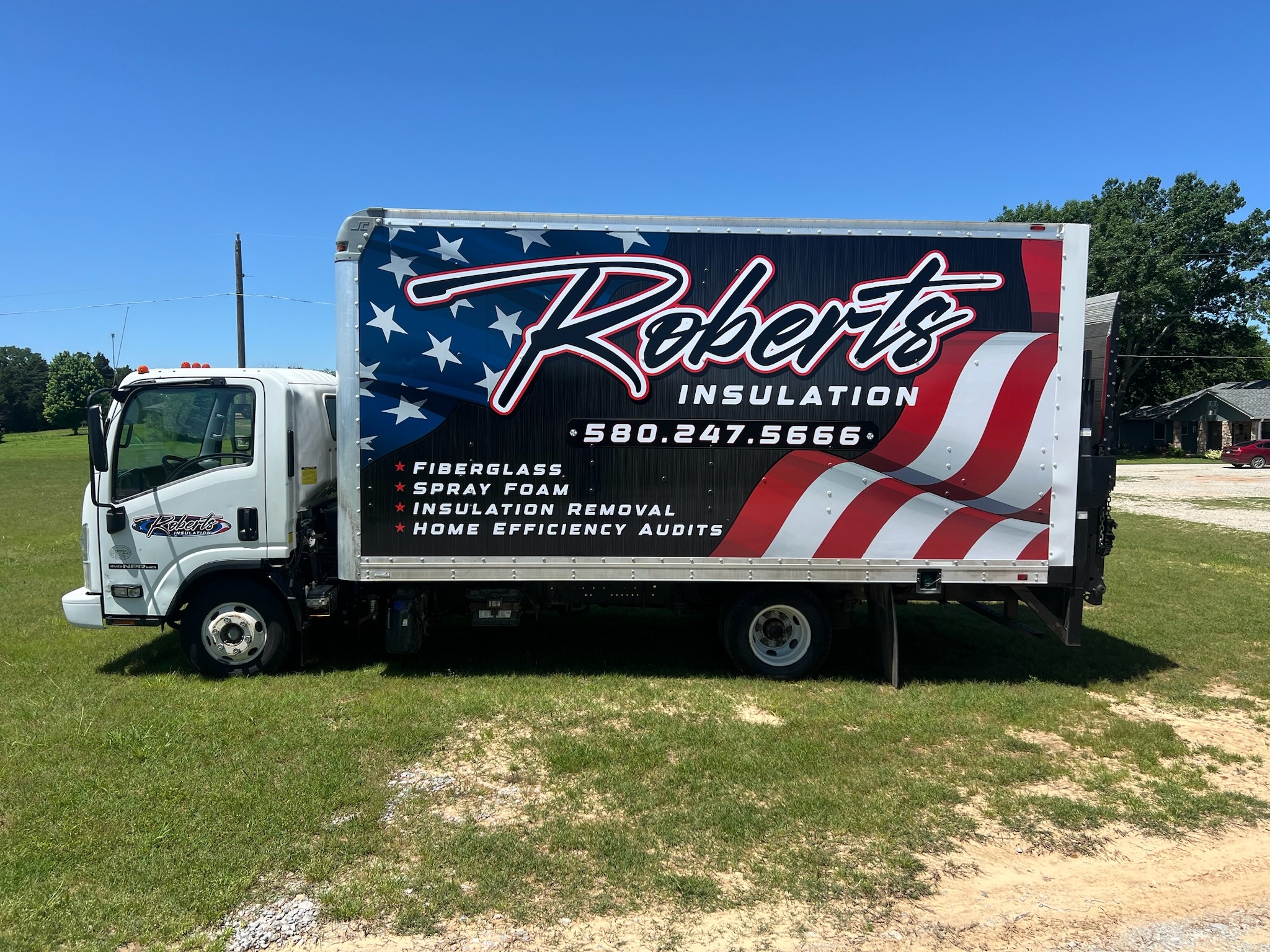 Robert’s Insulation Box Truck Wrap - Hunter Graphix